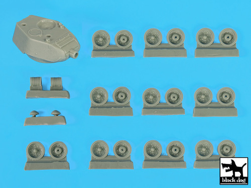 Black Dog T72098 T-34/85 Factory 122 model 1945 conversion set for Trumpeter