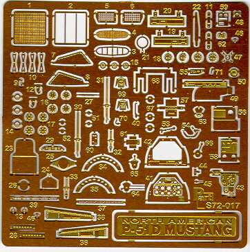 Part S72-017 P-51D Mustang Hasegawa