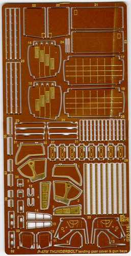 Part S72-116 P-47M landing gear cover & gun bays Revell