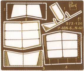 Part S72-126 P-40N-1... N-40-canopy frames