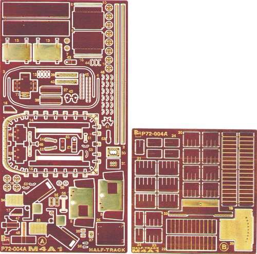 Part P72-004A M4A1 Halftrack - conversion Hasegawa
