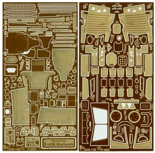 Part S48-138 P-40 N-5..N-40 Warhawk Hasegawa