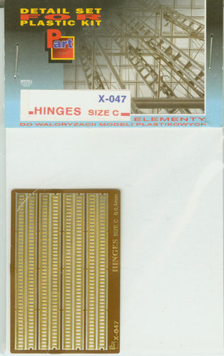 Part X047 Hinges (size C) 0,4mm