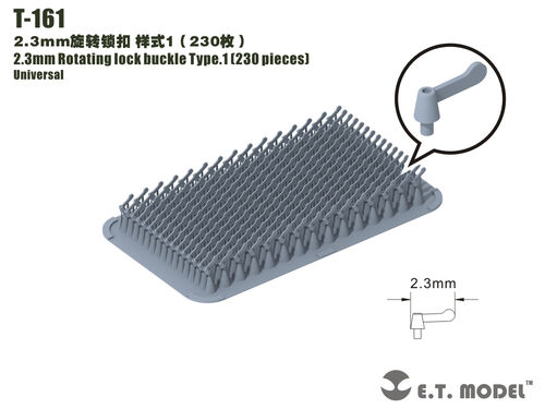 ET Model T-161 2.3 mm Rotating Lock Buckle Type 2 Universal Set (250 pcs)