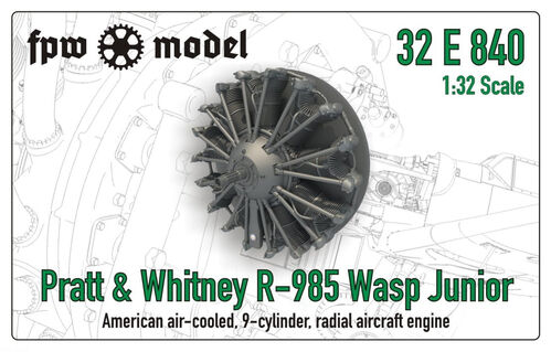 FPW Model 32E840 Pratt & Whitney R-985 Wasp Junior
