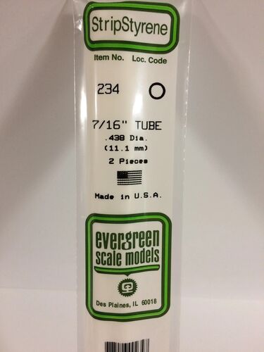Evergreen 00234 Polystyrene Tubes 11,11 mm (35 cm) (1 pcs)