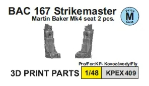 Kovozavody Prostejov KPEX409 BAC 167 Strikemaster - Martin Baker Mk.4 Seat (For FLY) (2pcs)