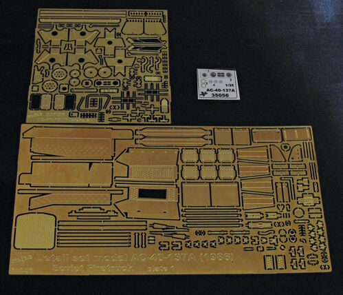 VModels 35056 Soviet Firetruck AC-40-137A (1986) - Detail Set PE Parts