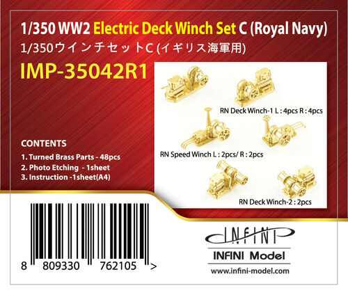 Infinimodel IMP35042R1 Royal Navy WWII Electric Deck Winch - Set C