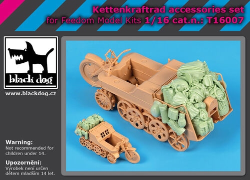 Black Dog T16007 Kettenkraftrad Accessories Set (For Freedom Model Kits)