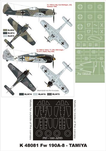 Montex K48081 Fw 190A-8 Tamiya
