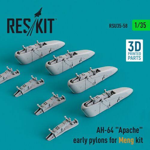 DISCONTINUED RES/KIT U35-0058 AH-64 'Apache' Early Pylons For Meng Kit