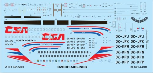 BOA Decals 14490 ATR ATR-42-500 - Czech Airlines