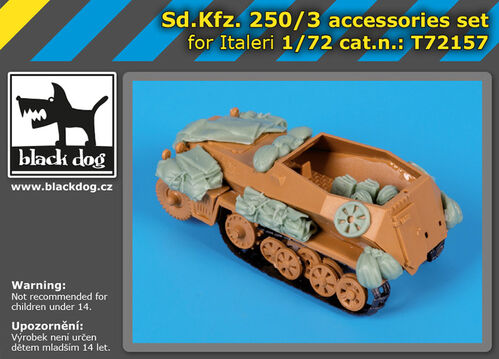 Black Dog T72157 Sd.Kfz. 250/3 Accessories Set For Italeri
