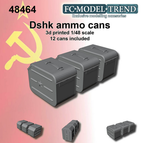 FC ModelTrend 48464 Soviet heavy MG Dshk ammo containers