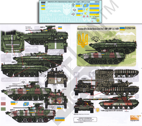 Echelon Fine Details D356194 Ukrainian AFVs Ukraine - Russia Crisis Pt 2: BMP-1, BMP-2 and T-64BV