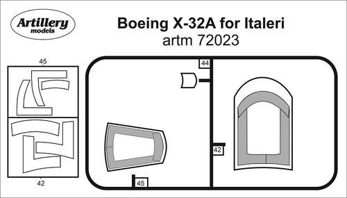 ARTILLERY Models 72023 Boeing X-32A for Italeri