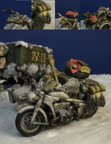 D-DAY miniature studio 35188 Zundapp KS 750 Winter Accessories