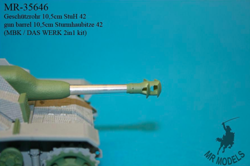 MR Modellbau 35646 Gun barrel 10,5cm Sturmhaubitze 42 2in1 kit
