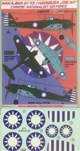 Kora Models NDT48008 Nakajima Ki-43-I China nationalist