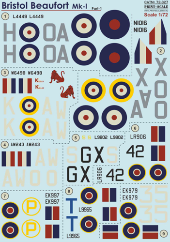 Print Scale 72-327 Bristol Beaufort Part 1