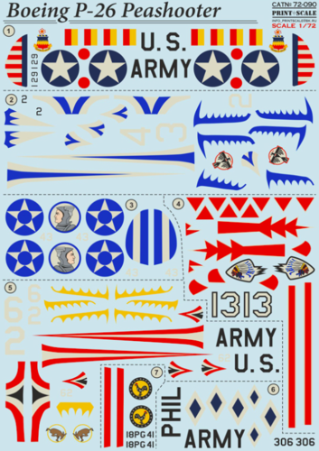 Print Scale 72-090 Boeing P-26 Peashooter