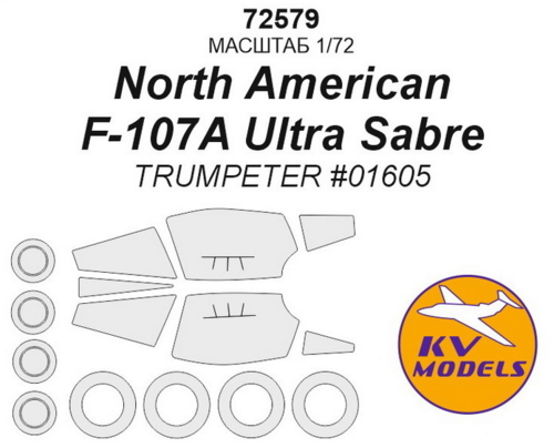 KV Models 72579 North American F-107A Ultra Sabre