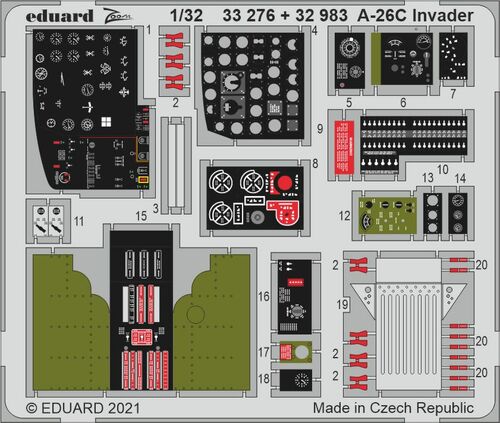 Eduard 33276 A-26C Invader HOBBY BOSS