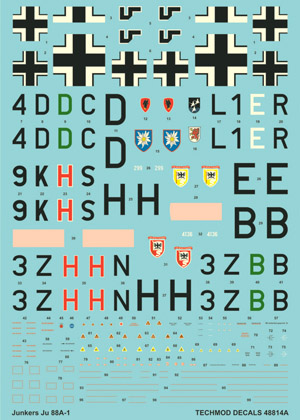 Techmod 48814 Junkers Ju 88 A-1