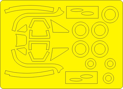 New Ware AM0699 Sea Venom FAW.21 kabuki masks for Dragon/Cyber Hobby