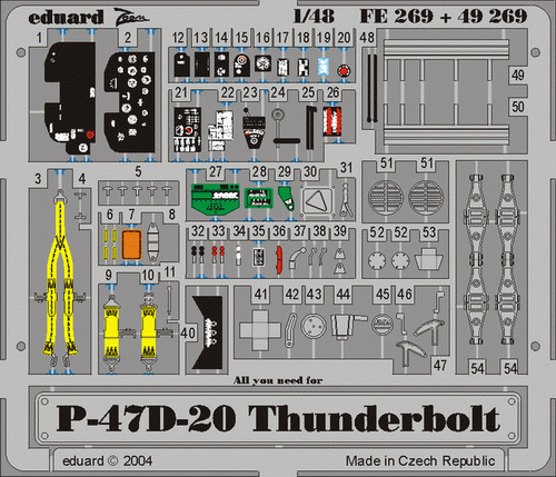 Eduard FE269 P-47D-20 Hasegawa