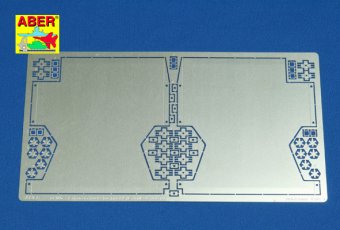 Aber 16007 Exhaust covers for Tiger I, Ausf.E - (Early/Late version) (TAM)