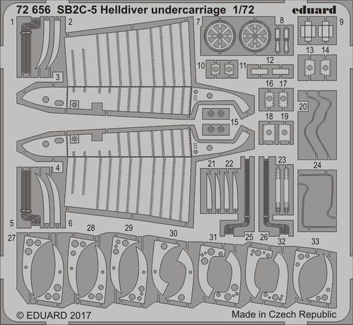 Eduard 72656 SB2C-5 Helldiver undercarriage SPECIAL HOBBY