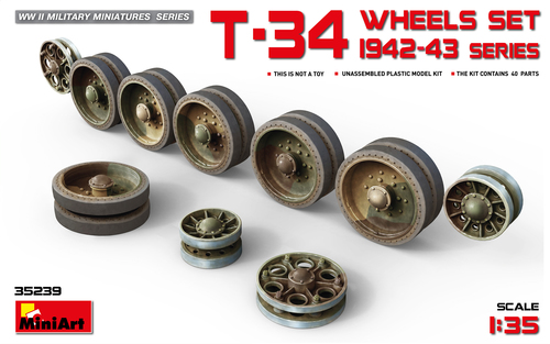 MiniArt 35239 T-34 WHEELS  SET. 1942-43 SERIES