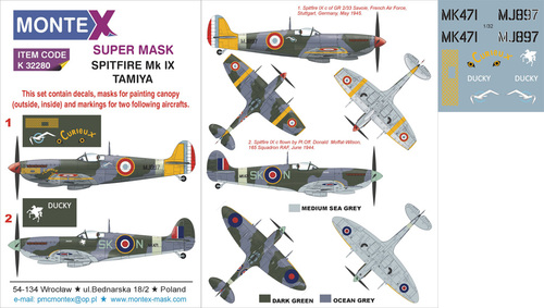 Montex K32280 Spitfire Mk.IX (Tamiya)