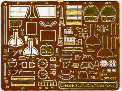 Part S72-020 Messerschmitt Me-109G-10 Revell