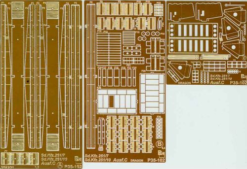 Part P35-102 Sd.Kfz.251/7, Sd.Kfz.251/10 Ausf. C Dragon