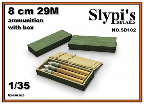 Balaton Modell SD102 8cm 29M Ammunition With Box