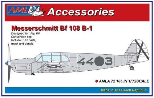 AML A72105 Messerschmitt Bf-108 B-1 - Conversion Parts (for Fly and Kovozavody Prostejov Kits)