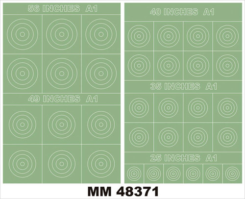 Montex MM48371 RAF ROUNDELS TYPE A1 56,49,40,35,25 Inches