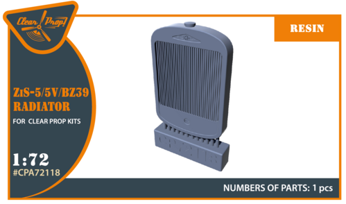 Clear Prop Models A72118 ZiS-5/5V/BZ39 Radiator (For Clear Prop)