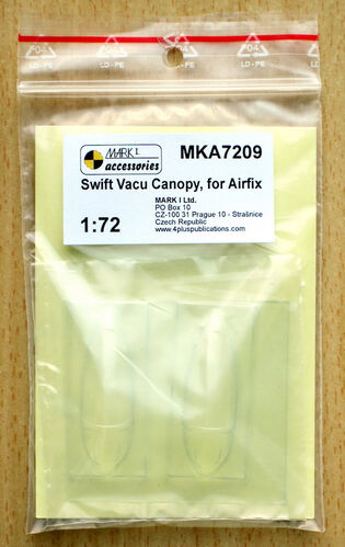 Mark I Models A7209 Supermarine Swift FR.5 - Vacu Canopy 2 pcs (designed to be used with Airfix kits)