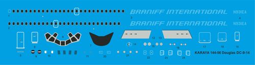 KARAYA D144-56 Douglas DC-9-14 Braniff International (N931EA)