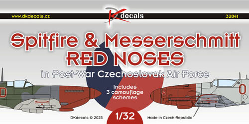 DKdecals 32041 Spitfire And Messerschmitt Red Noses