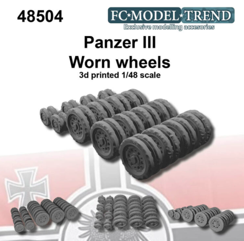 FC ModelTrend 48504 Panzer III worn wheels