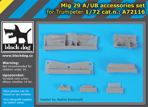 Black Dog A72116 Mig 29 A/UB accessories set for Trumpeter