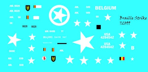 Braille Strike 72099 Belgium United Nations Command in Korea