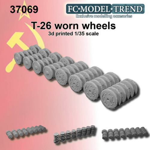 FC ModelTrend 37069 Worn wheels for T-26 and variants
