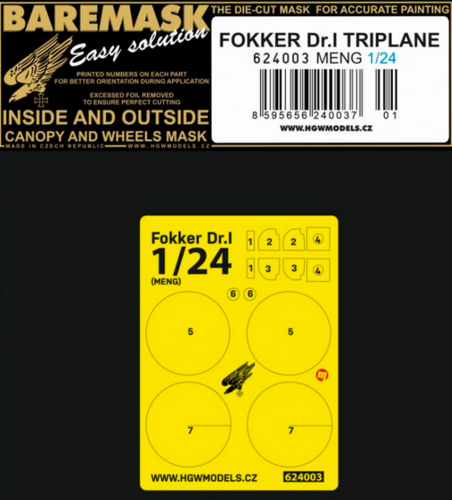 HGW Models 624003 Fokker Dr.I Triplane