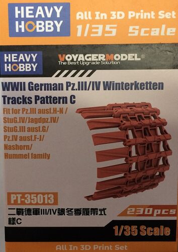 Heavy Hobby PT-35013 WWII German Pz.III/IV Winterketten Tracks Pattern C